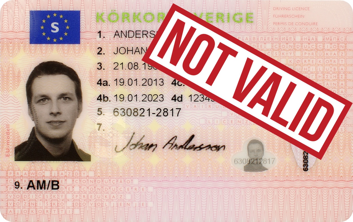 Återkallat körkort ogiltigt inom hela EU – Allt om MC